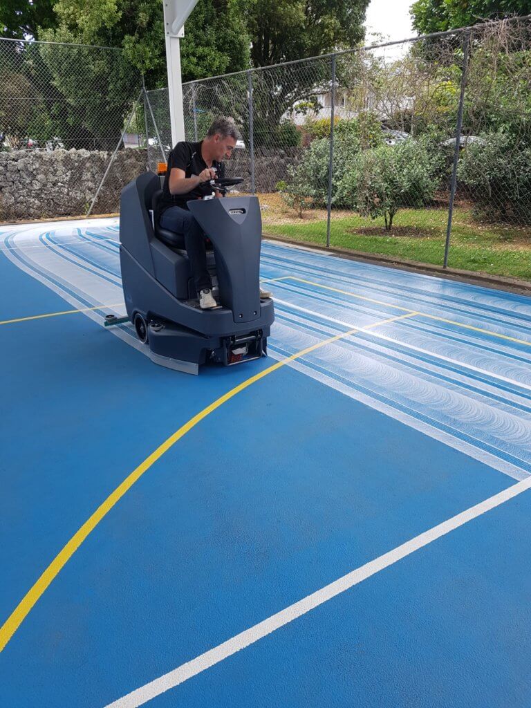 Action Floors new Ride-on Floor Scrubbing Machine | Proquip NZ