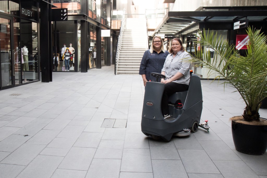 Numatic Ride-On helps keep The Crossing scrubbing up | Proquip NZ